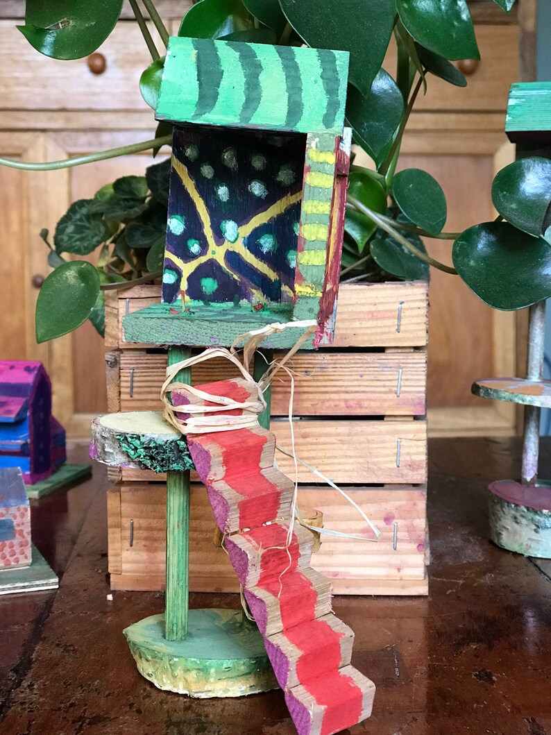 Recycle Tiny Tree House Ideal for Art and Craft Projects Hand Made in ...
