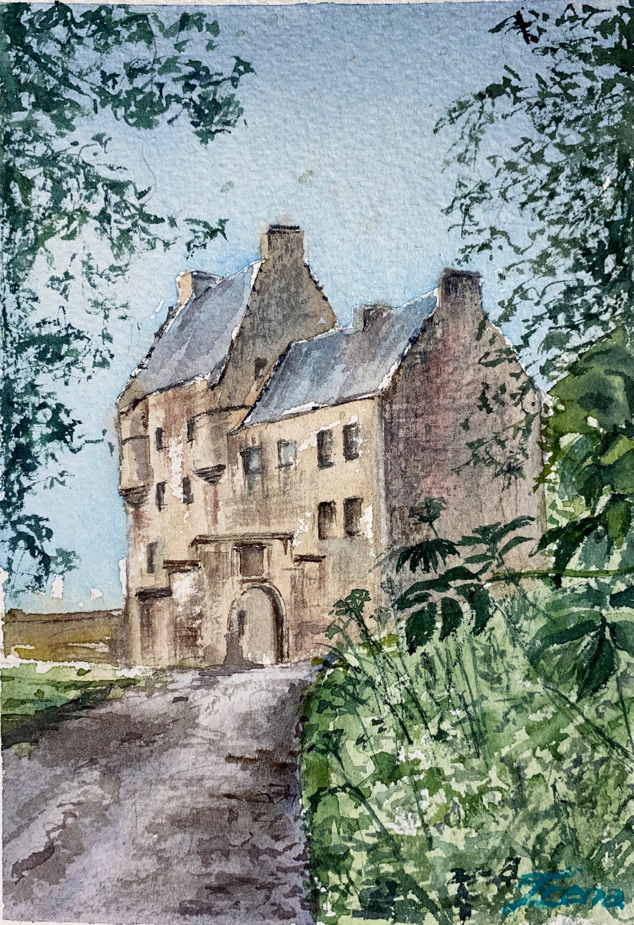 Lallybroch Castle Print - Etsy