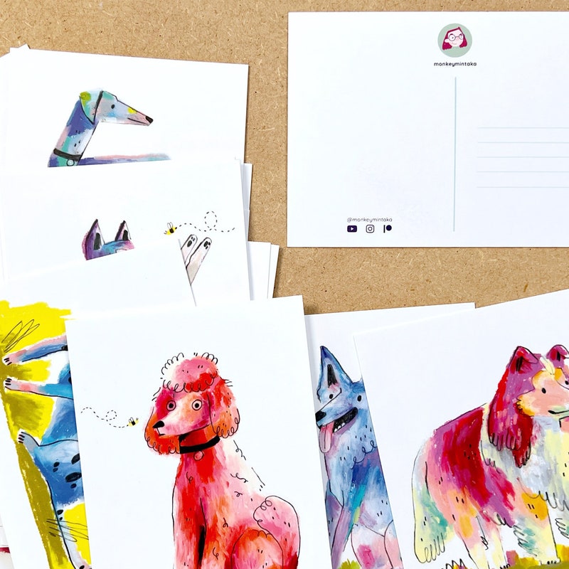 Dog Postcard - Etsy