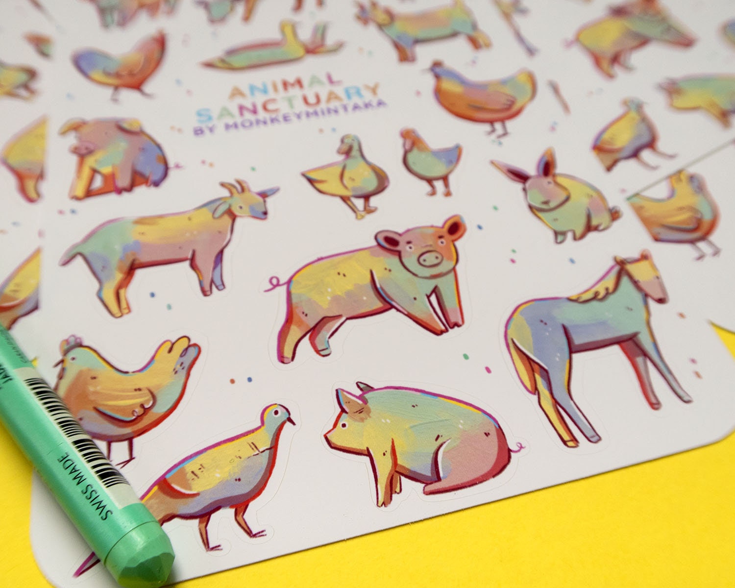 Animal Sanctuary Stickers Sheet Planner Stickers Bujo | Etsy