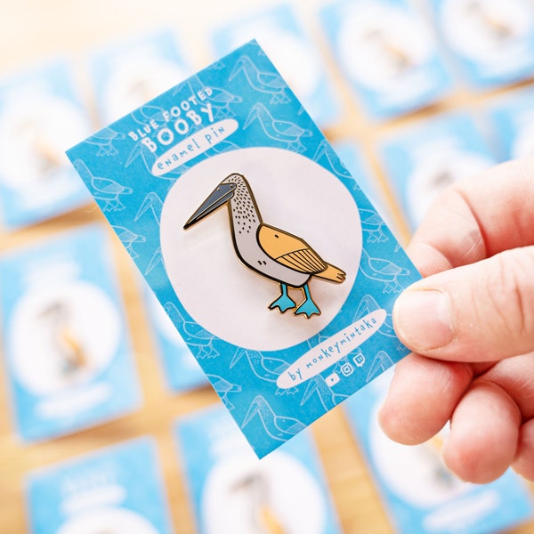 Blue Bird Pin - Etsy