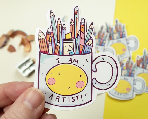 Stickers Paper I Am Artist Sticker Vinyl Stickers Stickers for Laptop ...