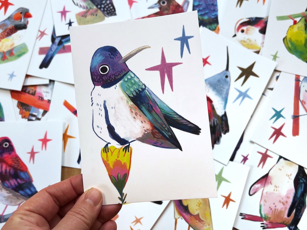 Birbfest 2023 Bird Postcards | A6 Illustrated Sketchbook Art | Choose ...