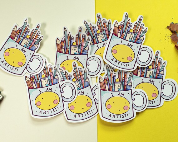 Stickers Paper I Am Artist Sticker Vinyl Stickers Stickers for Laptop ...