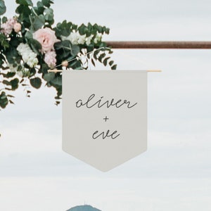 Custom Wedding Banner Personalized Hanging Bride and Groom - Etsy