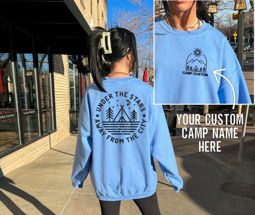 Custom Camp Life Camping Sweater, Outdoors Personalized Cottage Sweater ...