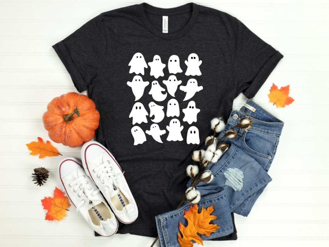 Ghost Halloween Shirt Ghost Doodles Cute Ghost Tshirt Funny - Etsy