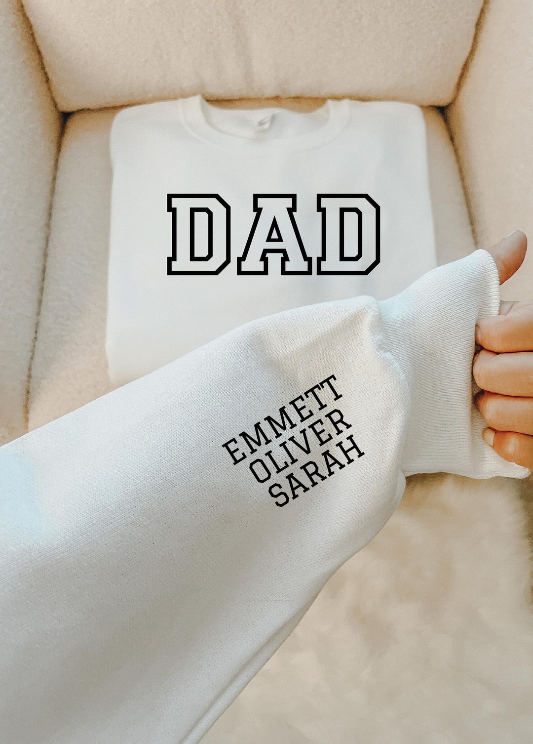 Custom Dad Sweater, Fathers Day Gift for Husband or Grandfather ...