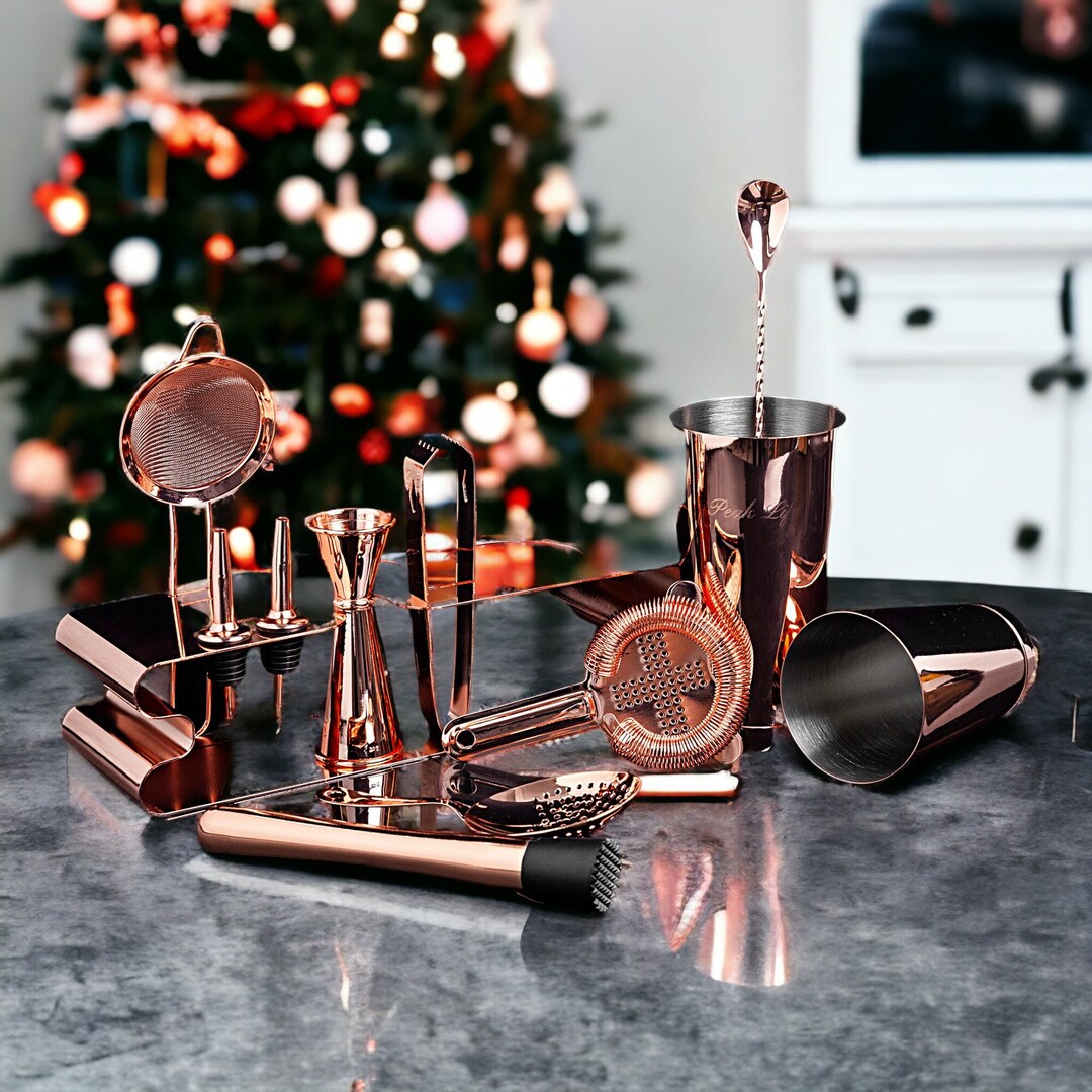 Patented Stand Design World's Best & Most Luxurious Cocktail Shaker Set ...
