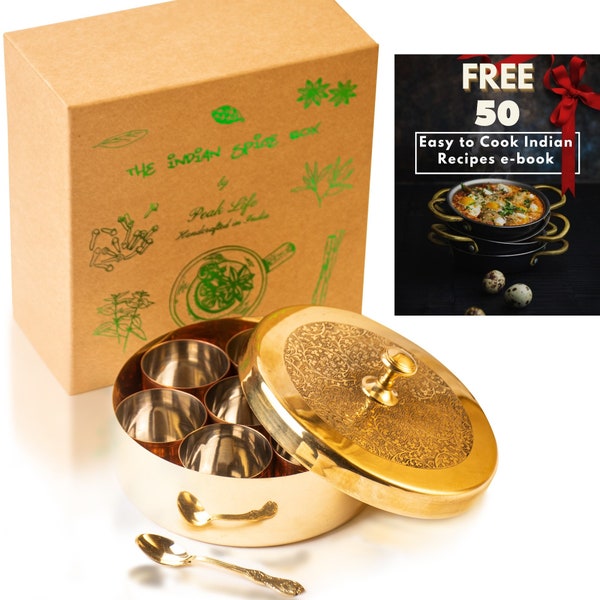 Indian Spice Box - Etsy