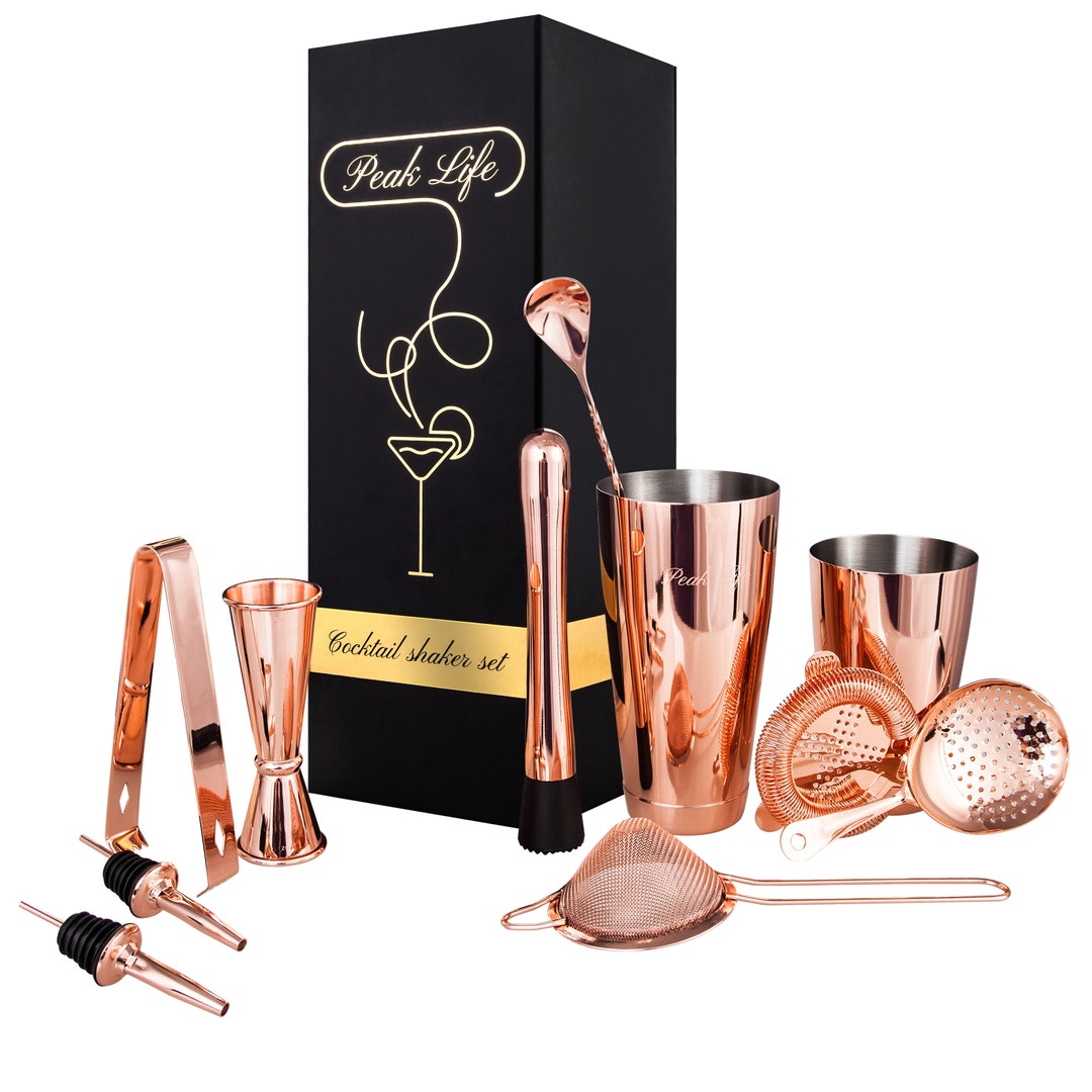 The Most Luxurious Cocktail Shaker Set Cocktail Bar Set Mixology Set ...