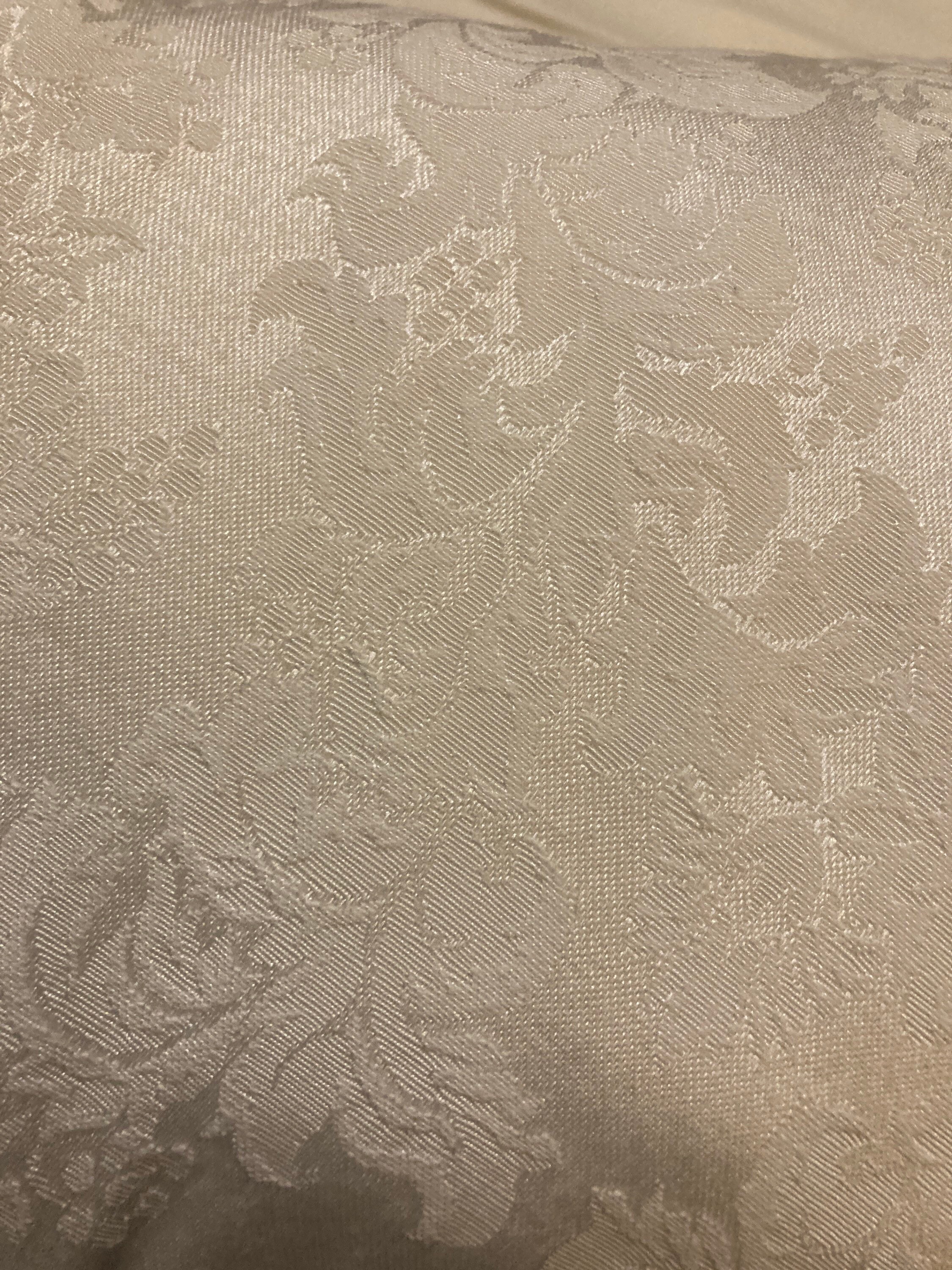 White Damask Tablecloth | Etsy