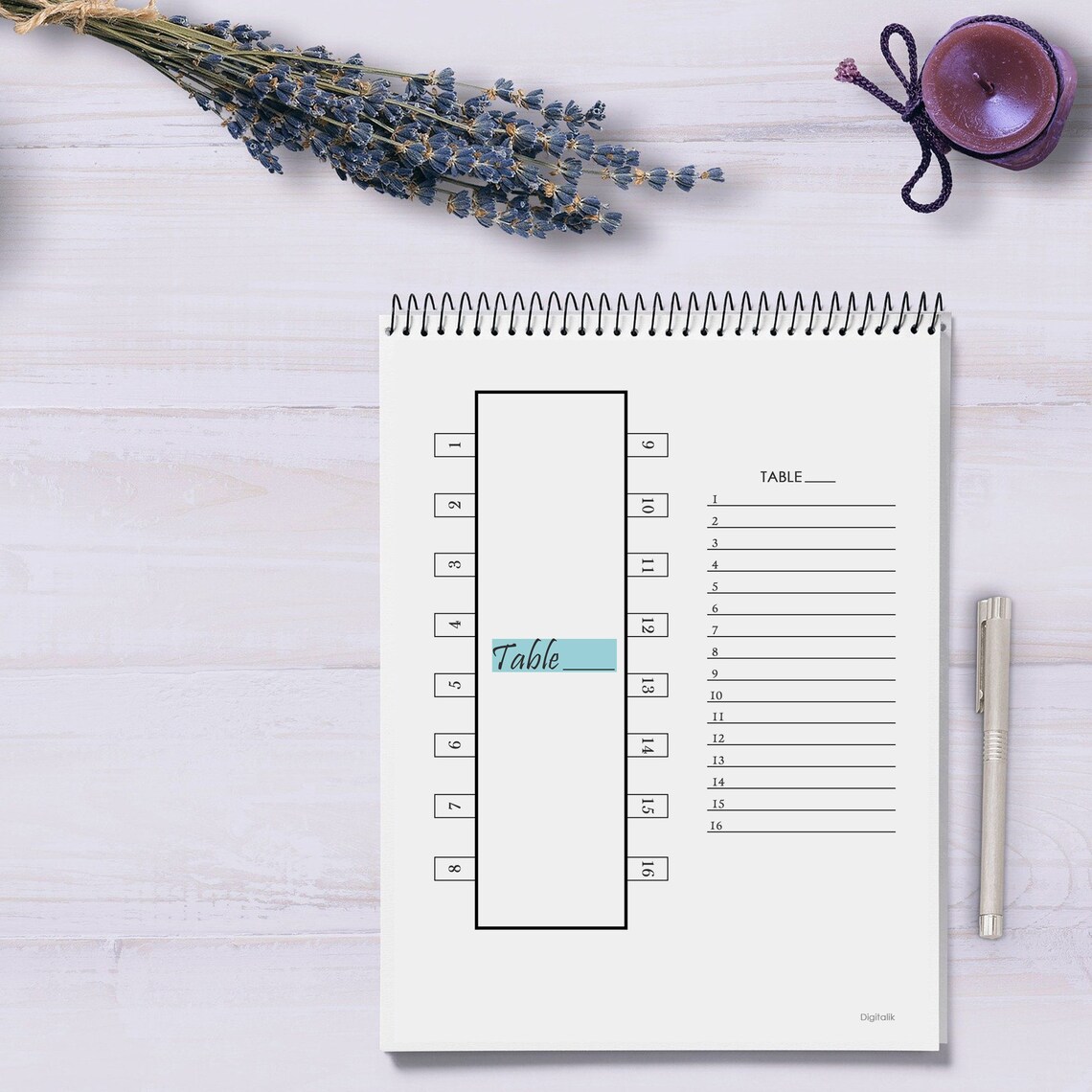 Wedding Seating Chart Planner, Blue Seating Plan, Seating Chart ...