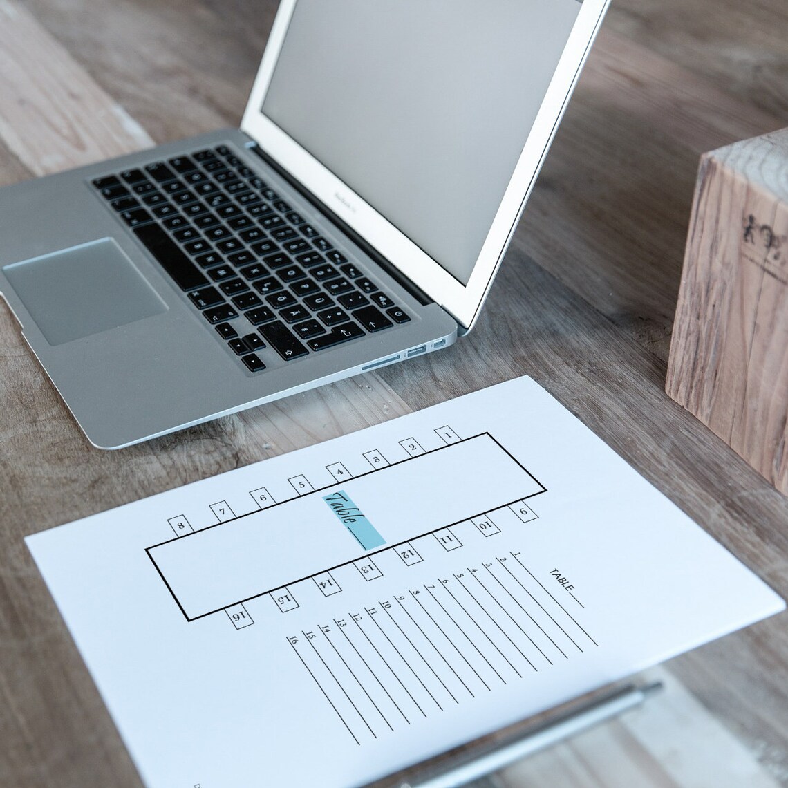 Wedding Seating Chart Planner, Blue Seating Plan, Seating Chart ...