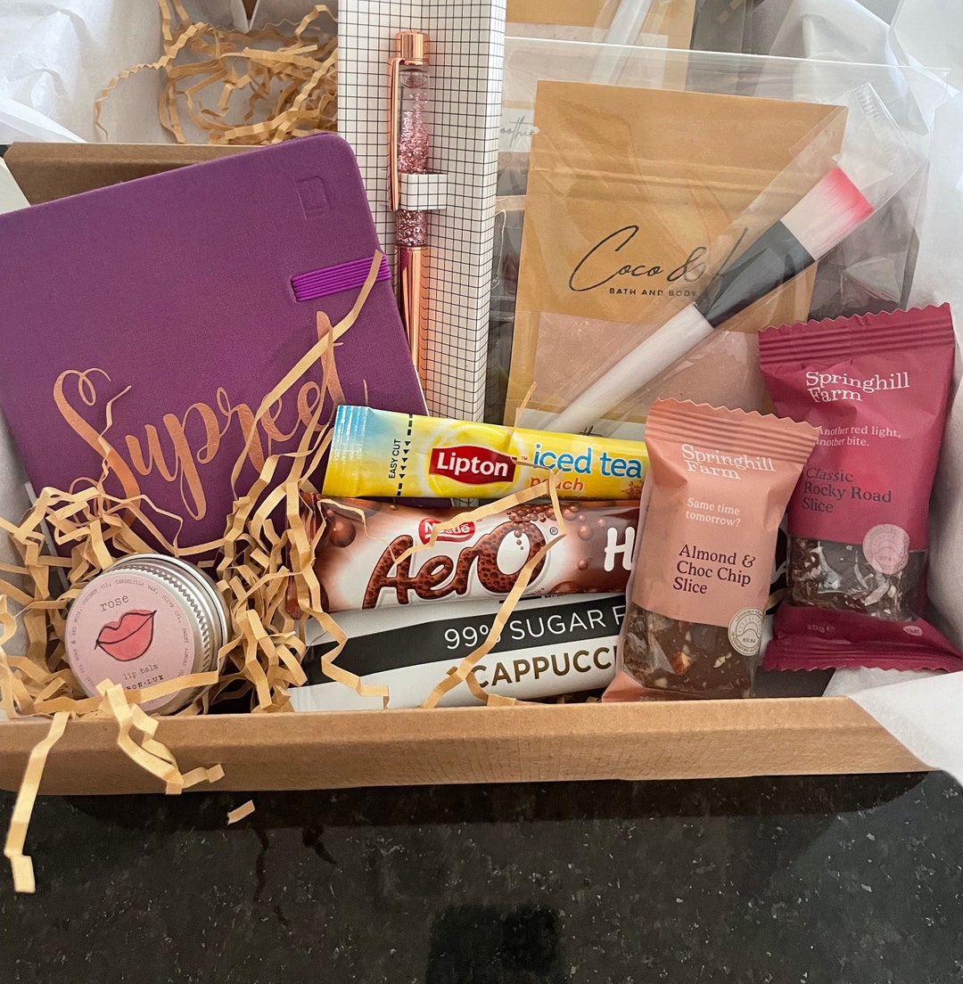 Organized Office Gift Box Personalized Linen Notebook & Pen Set - Etsy ...