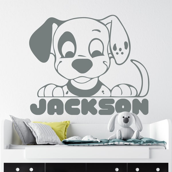 Dog Name Wall Decals - Etsy