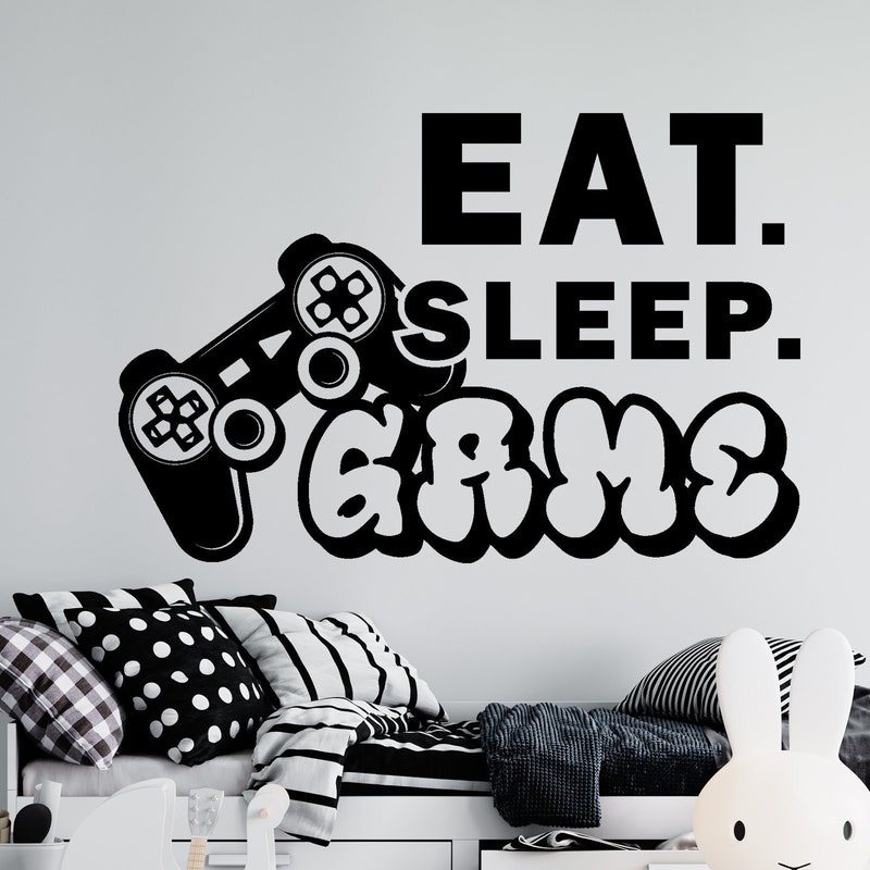 Eat Sleep Game Decal - Etsy