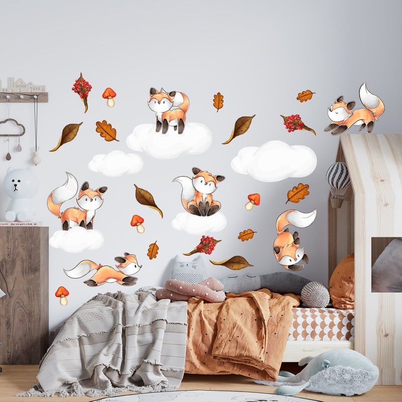 Fox Wall Decal - Etsy