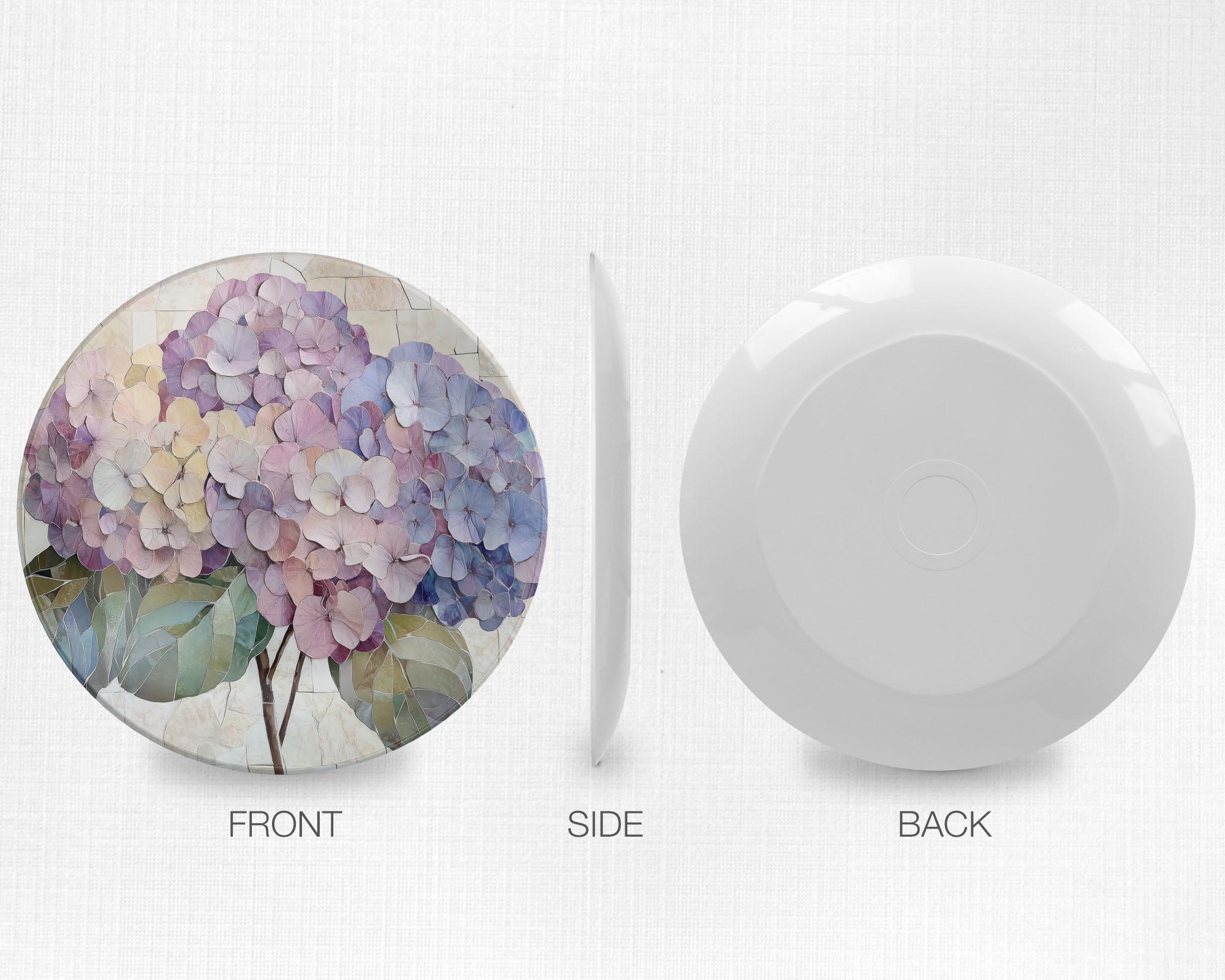 Plate With Hydrangeas Mosaic Art Print, Unbreakable Indoor/outdoor ...