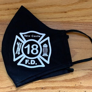 Custom Made to Order Firefighter Face Mask - Etsy