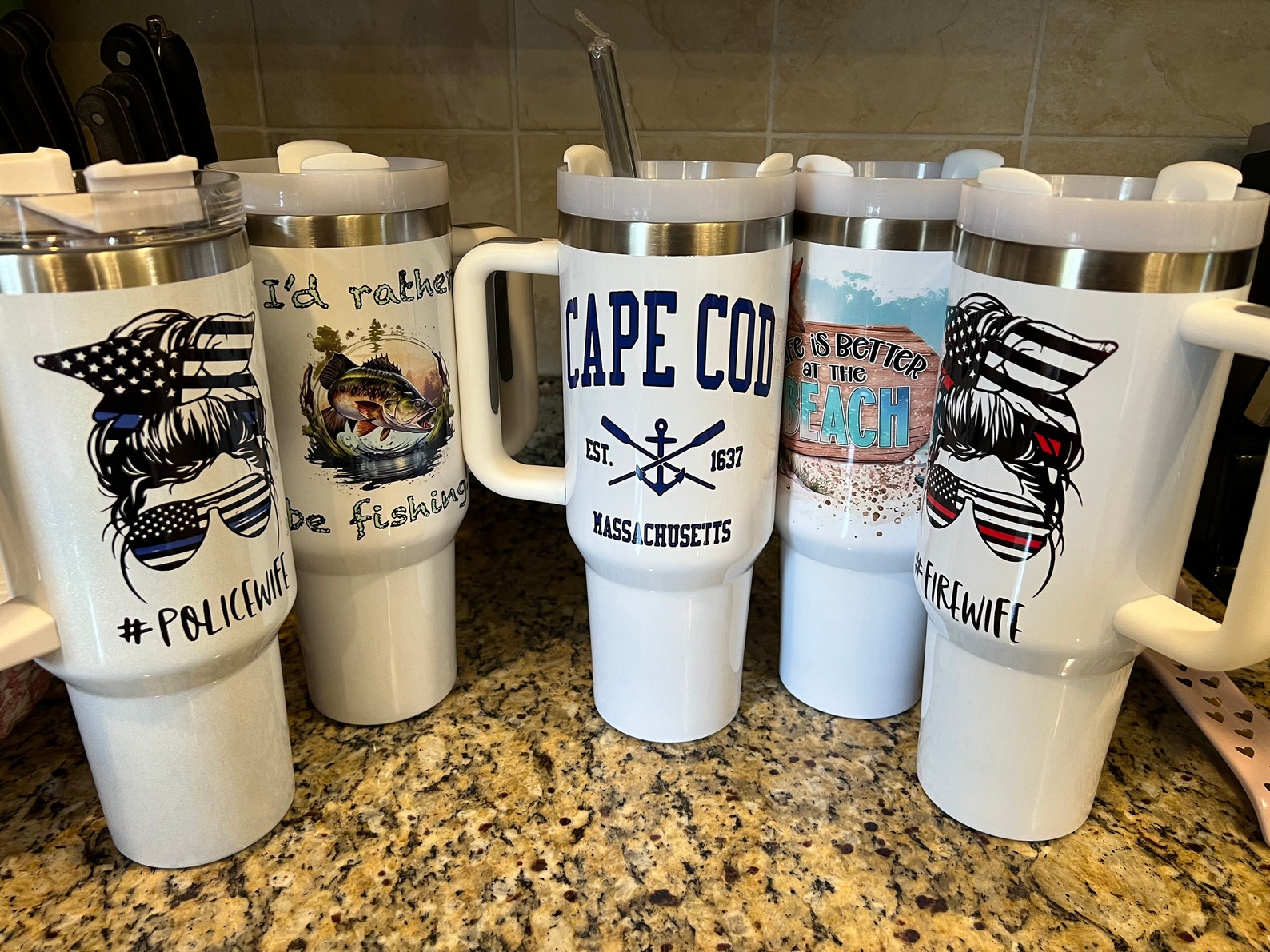 Customized 40oz Stanley Style Tumbler - Etsy