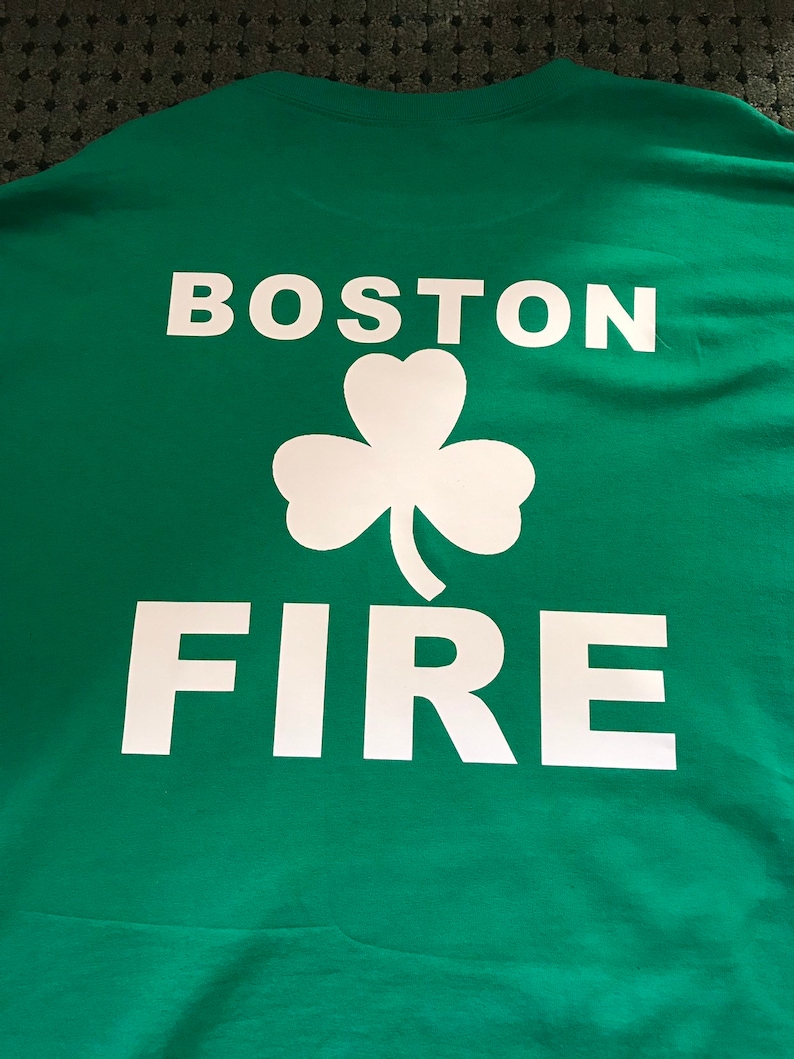 Boston Fire Department St. Patrick's Day T-shirt | Etsy