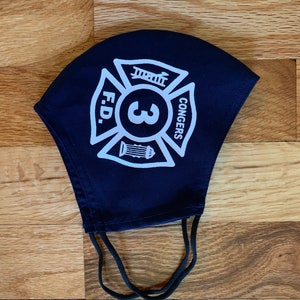 Custom Made to Order Firefighter Face Mask - Etsy