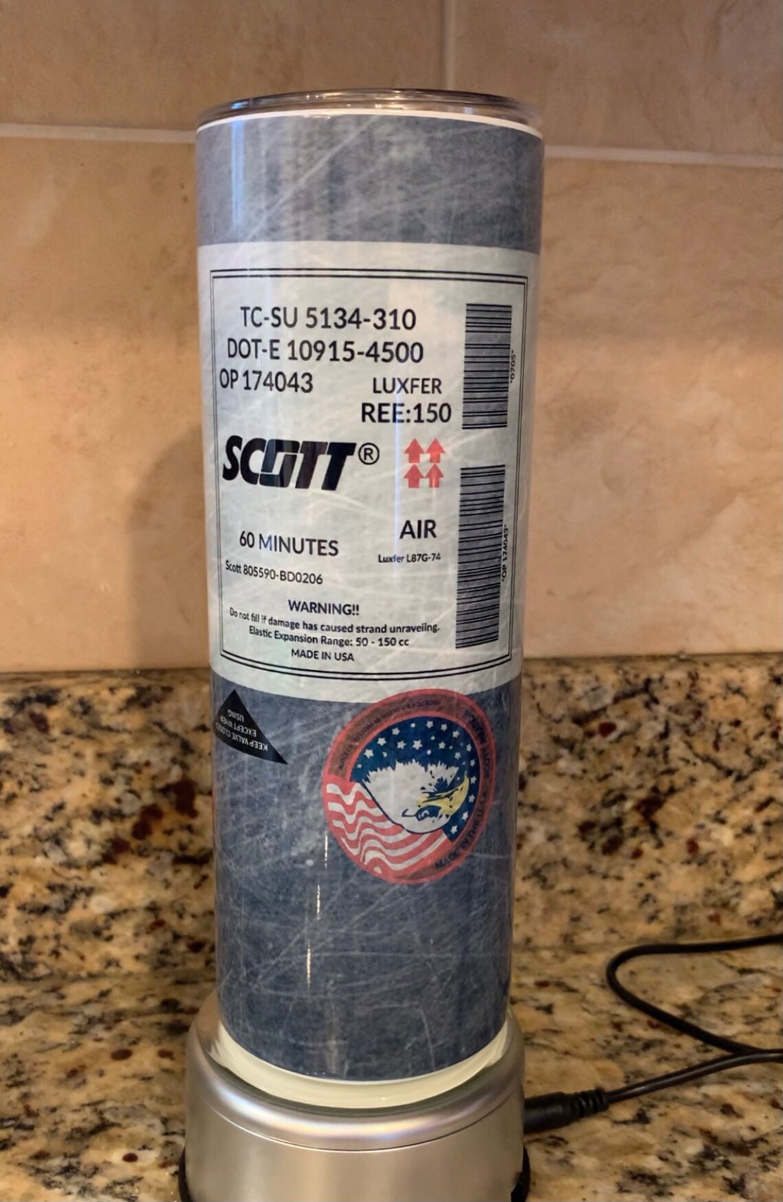 Scott SCBA Bottle 20oz Tumbler - Etsy