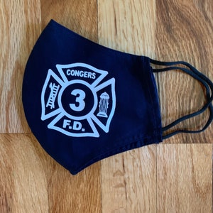 Custom Made to Order Firefighter Face Mask - Etsy