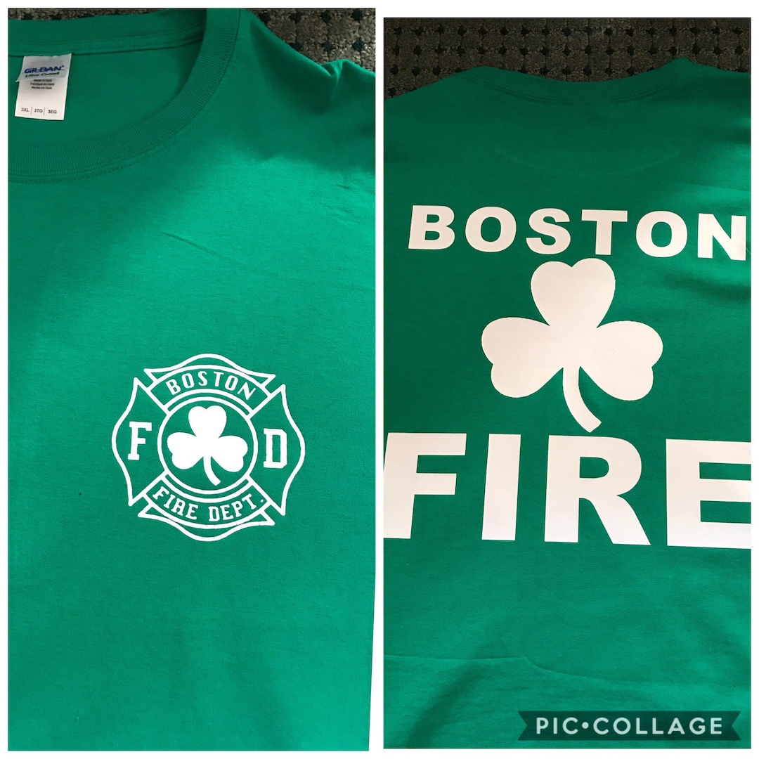 Boston Fire Department St. Patrick's Day T-shirt - Etsy