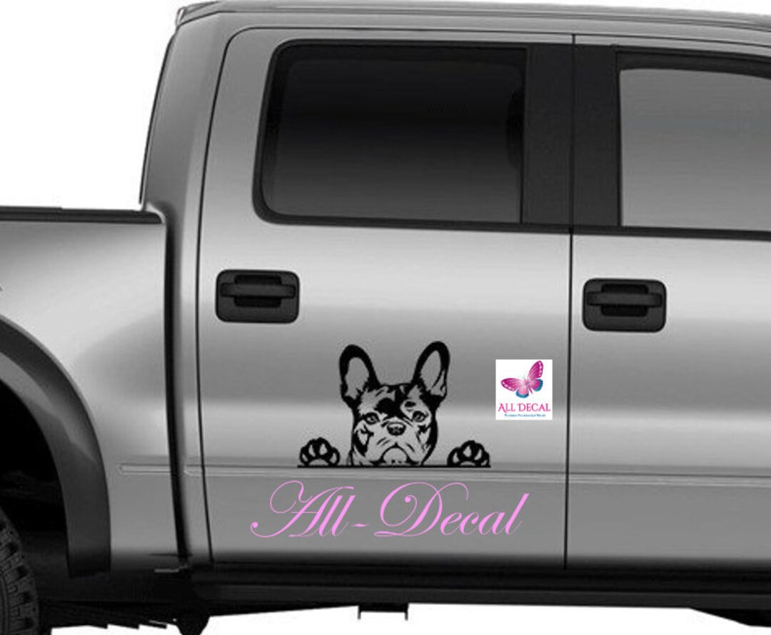 French Bulldog Peeking Car Decal | Frenchie Lover Gift - Etsy