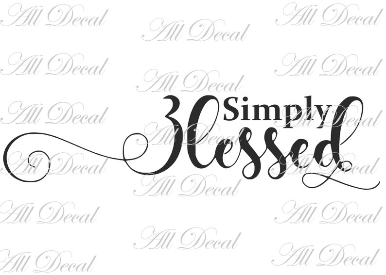 Simply Blessed SVG File Simply Blessed SVG Designs Cut - Etsy