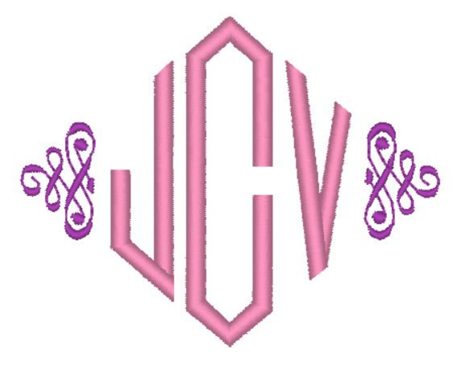 Custom Digitizing Monogram Set up Custom Digitized Monogram - Etsy