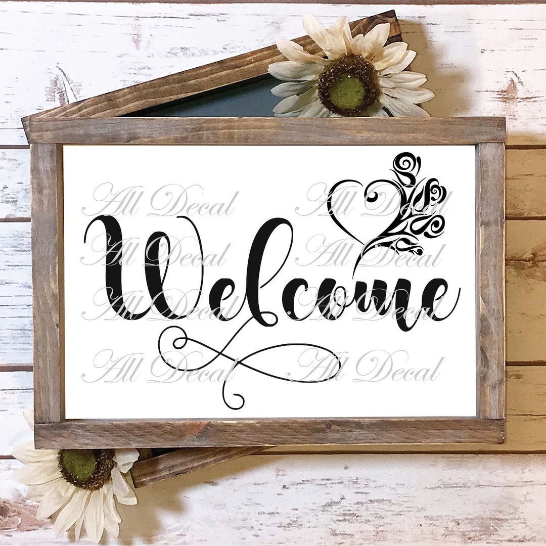 Welcome SVG | SVG File | Welcome SVG Designs | Cut Files for Cameo ...