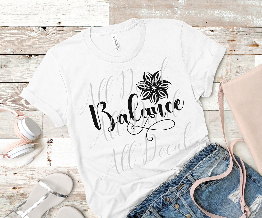 Balance Quote SVG File | Balance SVG Designs | Cut Files for Cameo ...