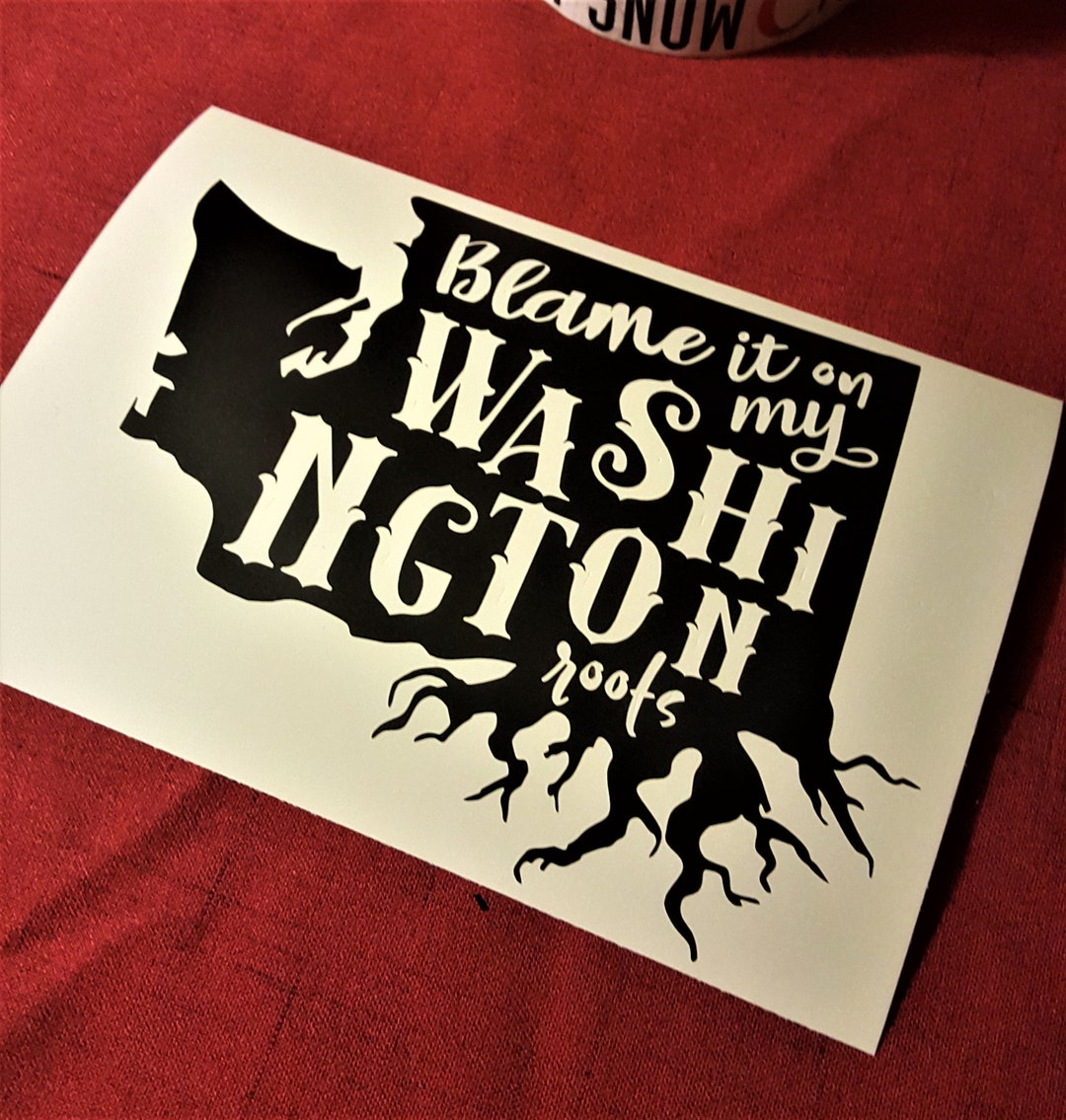 Washington State Roots Car Decal | Home State Decal | Car Decal ...