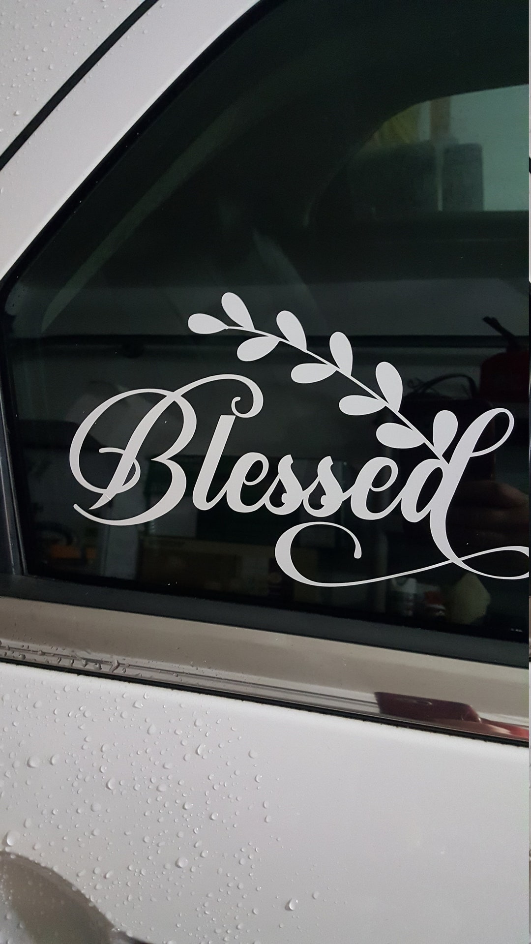 Blessed Car Decal | Blessed Sticker | Quote Decals for Cars | Blessed ...