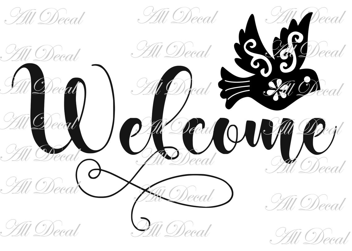 Welcome SVG | SVG File | Welcome SVG Designs | Cut Files for Cameo ...
