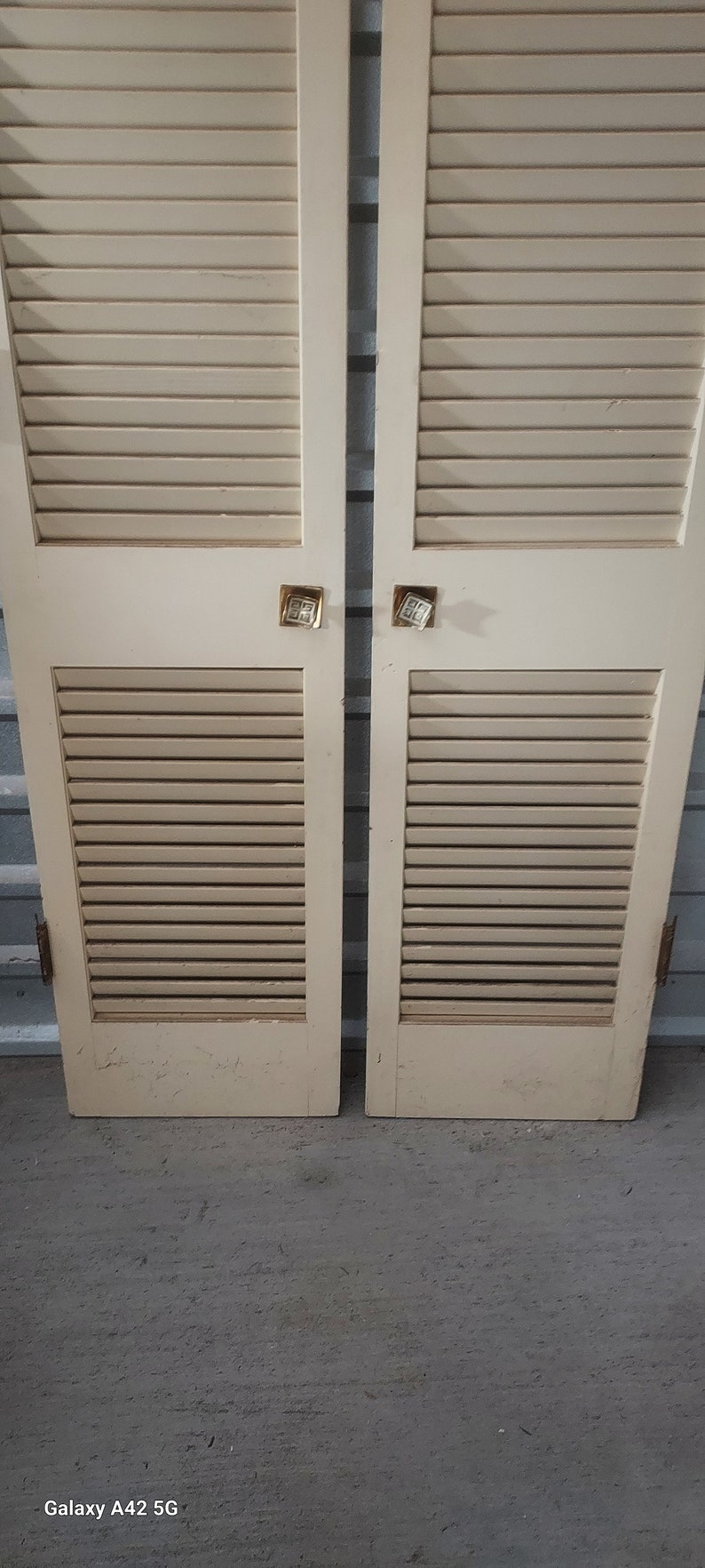 Vintage Louvered Shutter Doors: Japanese Modern MCM Architectural Salvage (16" X 79") - Etsy