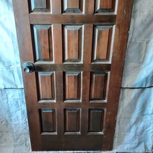 Old Reclaimed Vintage Mid Century 15 Panel Spanish Style Solid Wood ...