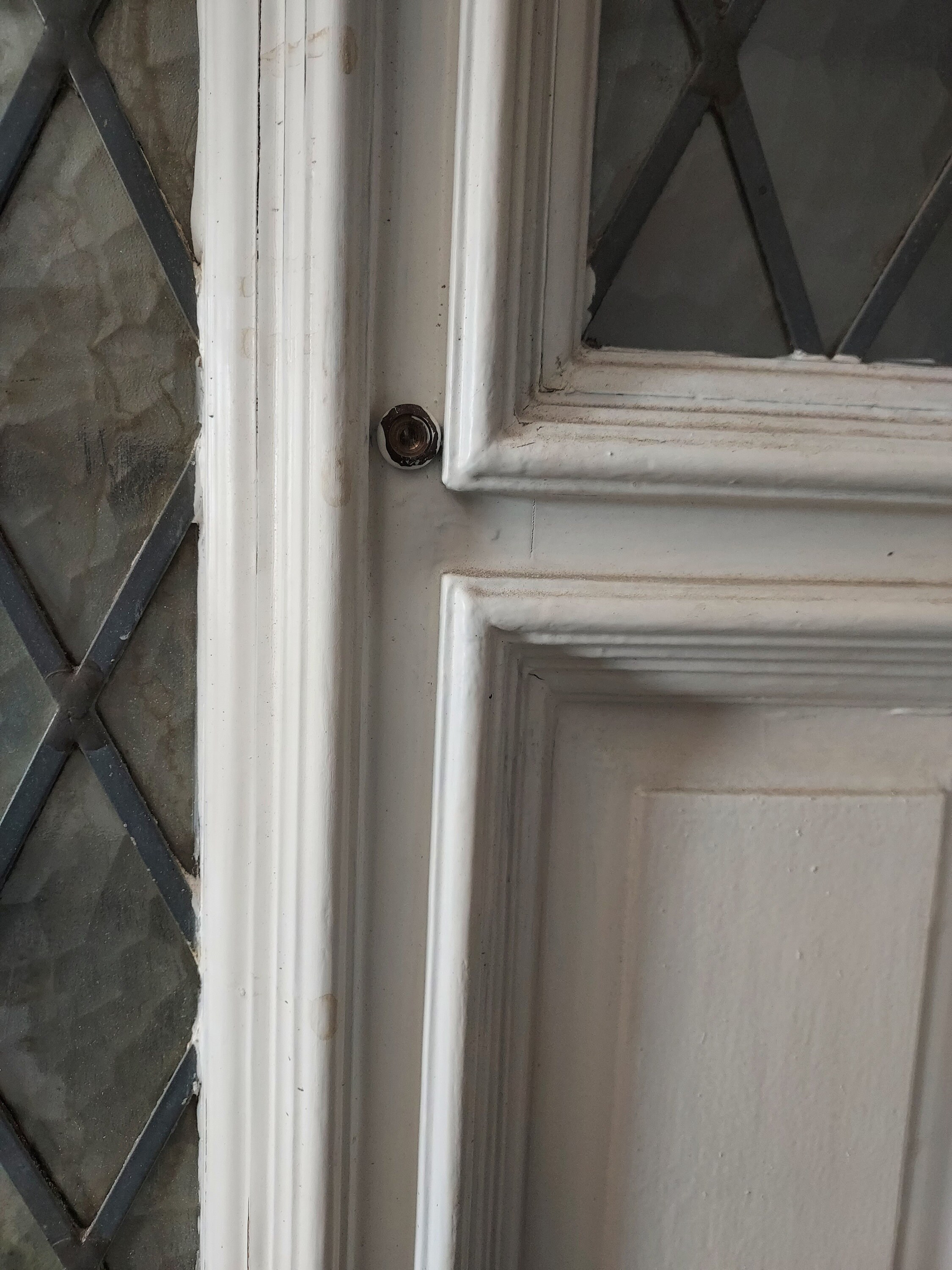 Vintage Mid Century Front Entry Door, Old Reclaimed MCM 3 Lite 6 Wooden ...