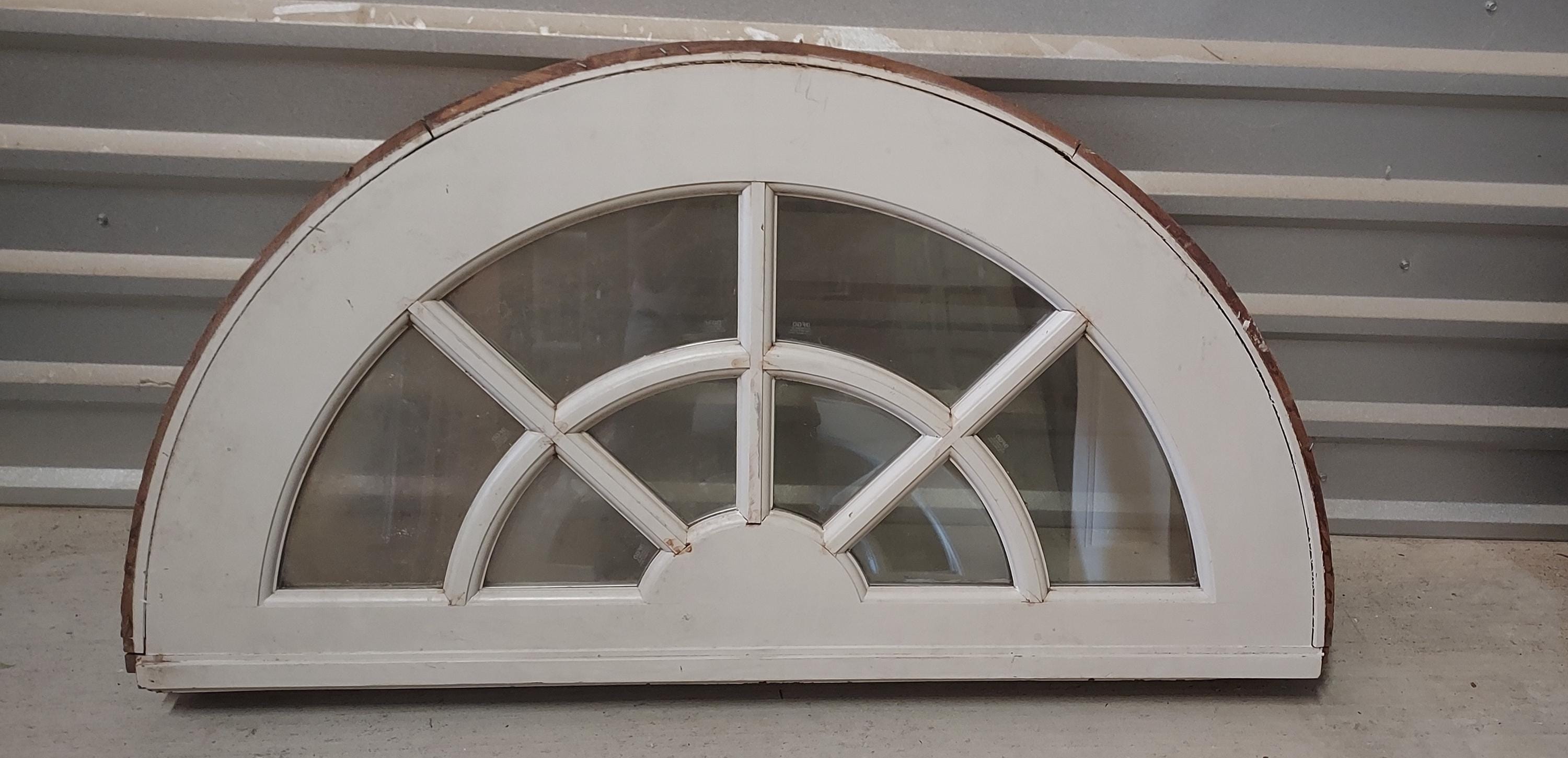 Framed Arched Transom Window: Architectural Salvage (50" X 26") - Etsy
