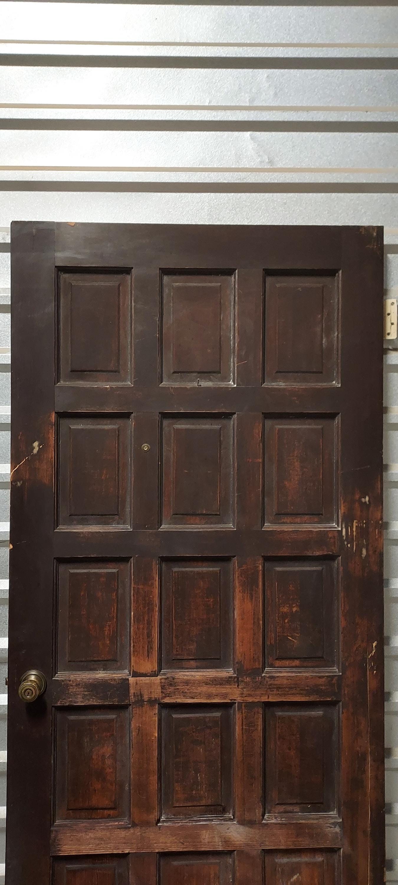 Old 1972 Vintage Front Entry Door, Mid Century 15 Panel Spanish Style ...