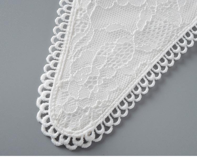 Elegant Lace Collar Necklace, Amice, Peter Pan Collar - Detachable Lace ...