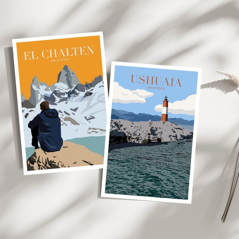 Patagonia Travel Postcards | Digital Download Set | Original ...
