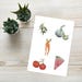 Fruit and Vegetable Watercolor Food Art Stickers for Planners, Journals ...
