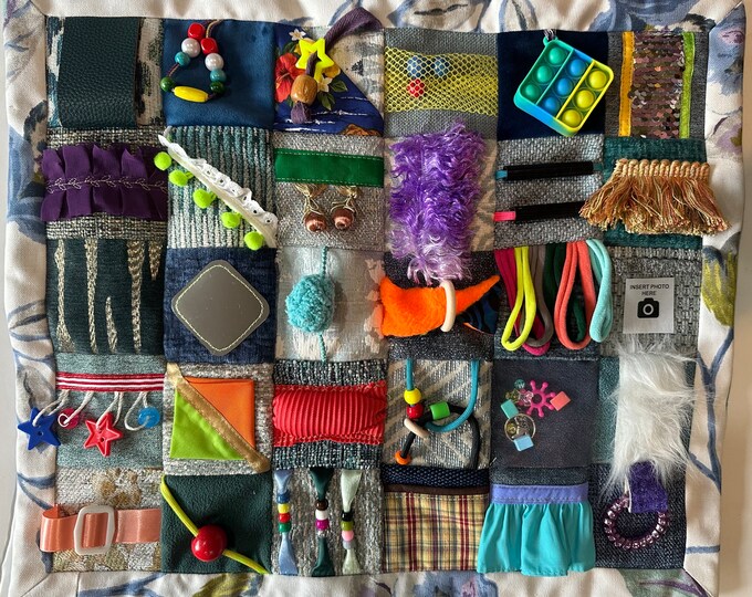 Busy Fidget Quilt, Activity Mat, Alzheimer's, Dementia, Autism, Special ...