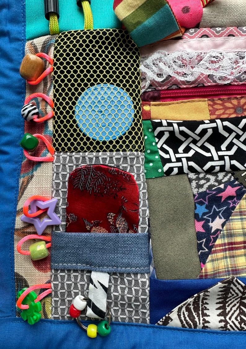 Busy Fidget Quilt, Activity Mat, Alzheimer's, Dementia, Autism, Special ...