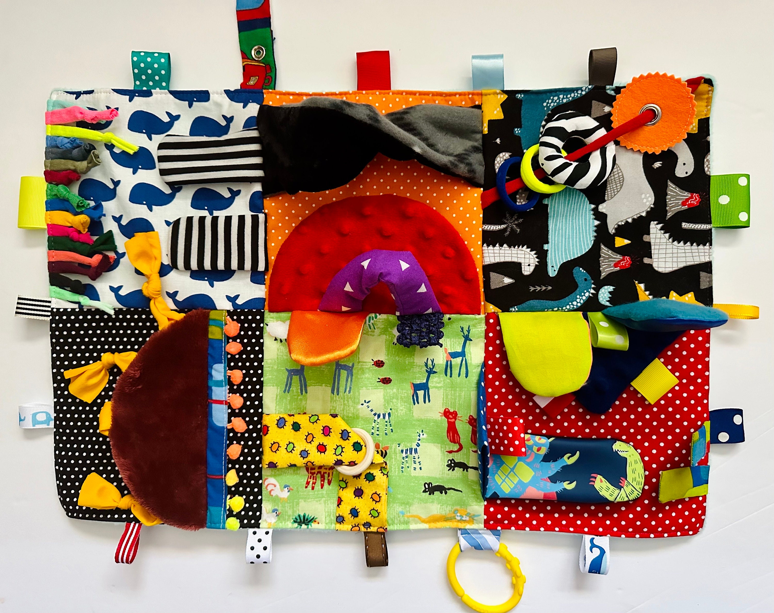 Soft Fidget Quilt, Activity Mat, Alzheimer's, Dementia, Autism, Special ...