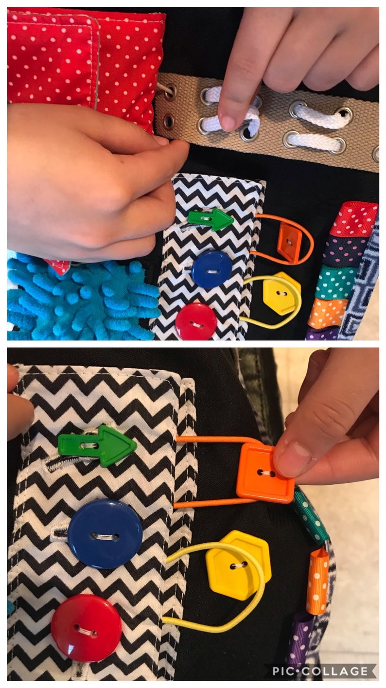 Fidget Apron Activity Apron Busy Hands Alzheimer's | Etsy